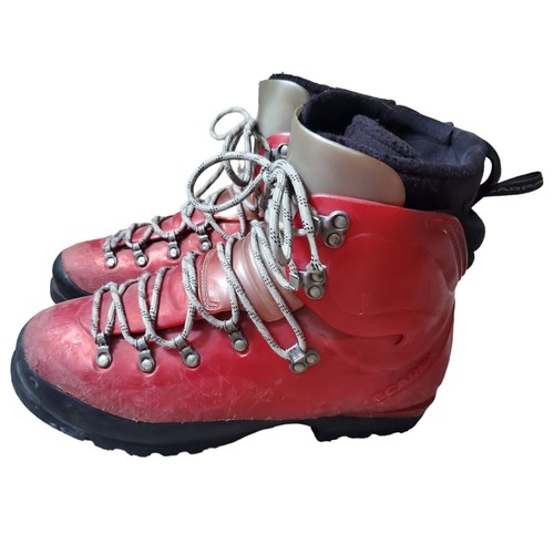 Scarpa Omega Mountaineering Ice Climbing Red Plastic Boots Men UK 9 ...