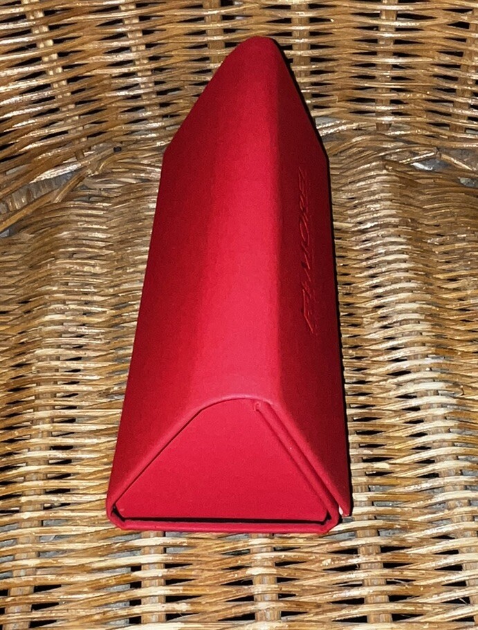 MOREL Foldable Triangle Eyeglasses Case - Red | eBay