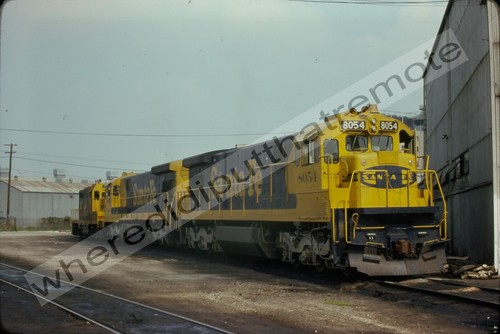 Original Slide Atchison Topeka & Santa Fe ATSF 8054 GE C30-7 Houston ...