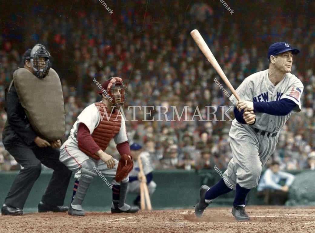 DJ298 Lou Gehrig Yankees Baseball 8x10 11x14 16x20 Colorized Photo | eBay