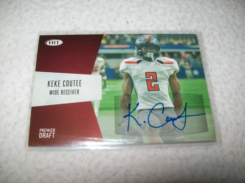 2018 SAGE HIT RED RC KEKE COUTEE AUTOGRAPH AUTO #A-62 TEXAS TECH RED ...