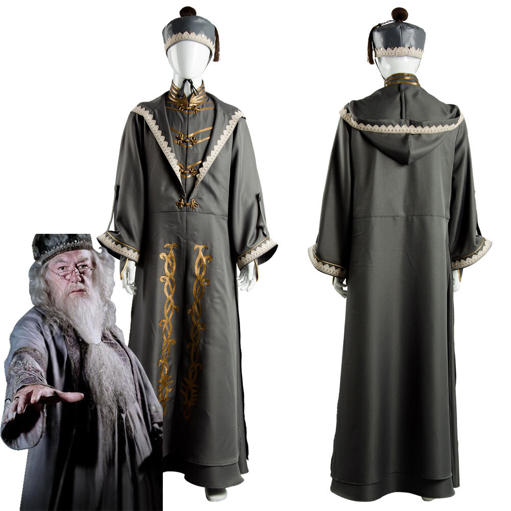 Principal Magician Albus Dumbledore Cosplay Costume Halloween Harry ...