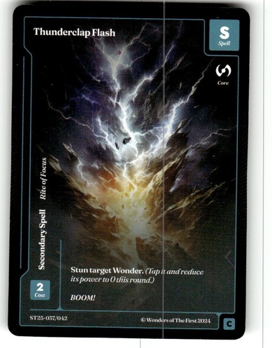 Wonders of the First - Thunderclap Flash ST25-037/042 Secondary Spell | eBay