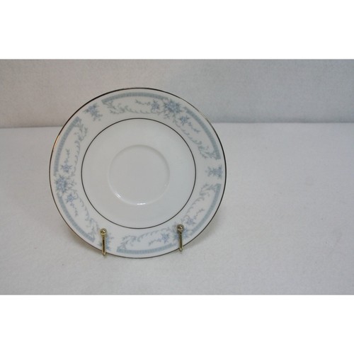 Sheffield Fine Porcelain China Blue Whisper pattern white saucer ...
