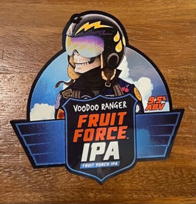 New Belgium Voodoo Ranger Fruit Force IPA Foil Sticker - NEW | eBay