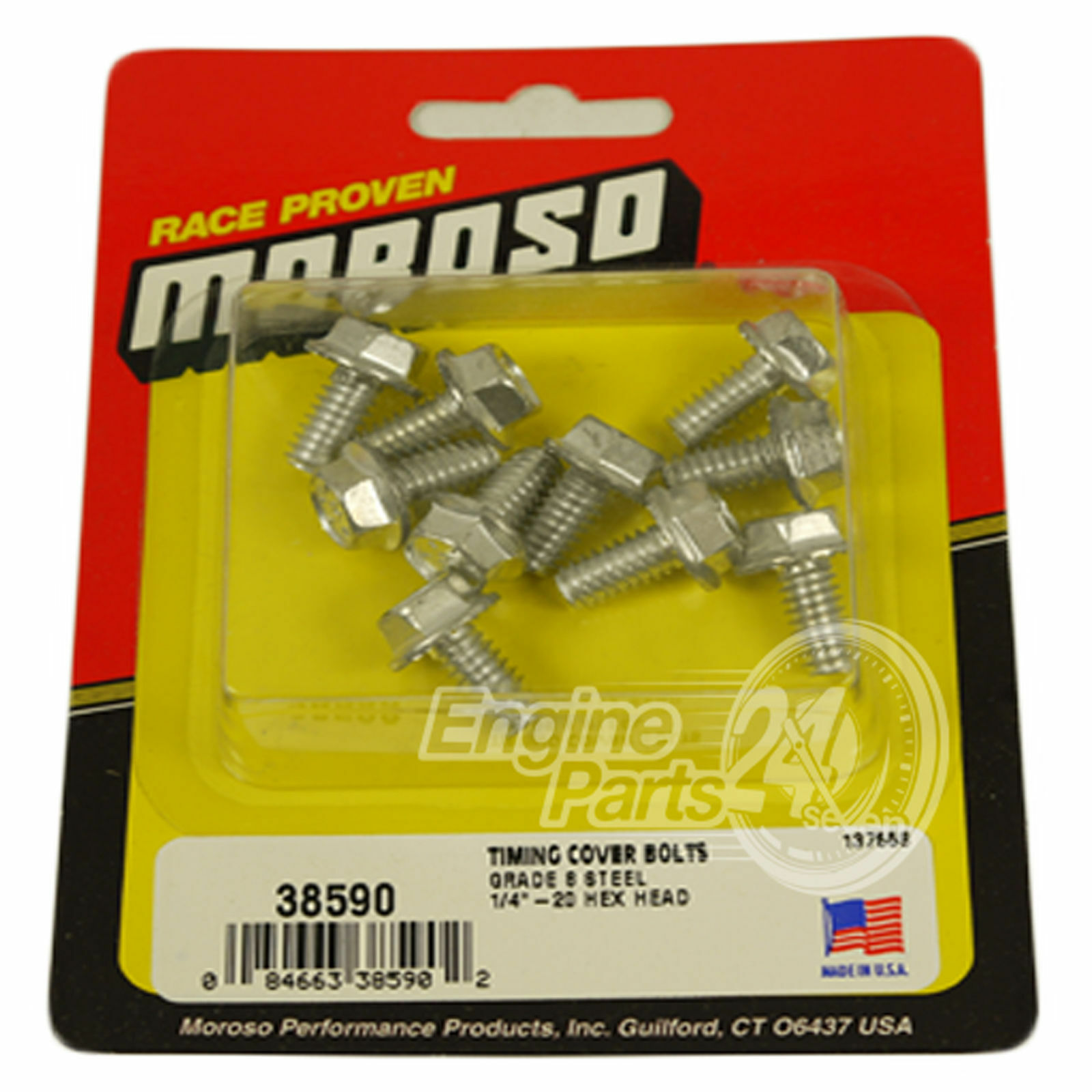 CHEVY SB 283 307 327 350 TIMING COVER BOLT KIT SELF LOCKING 1 SET ...