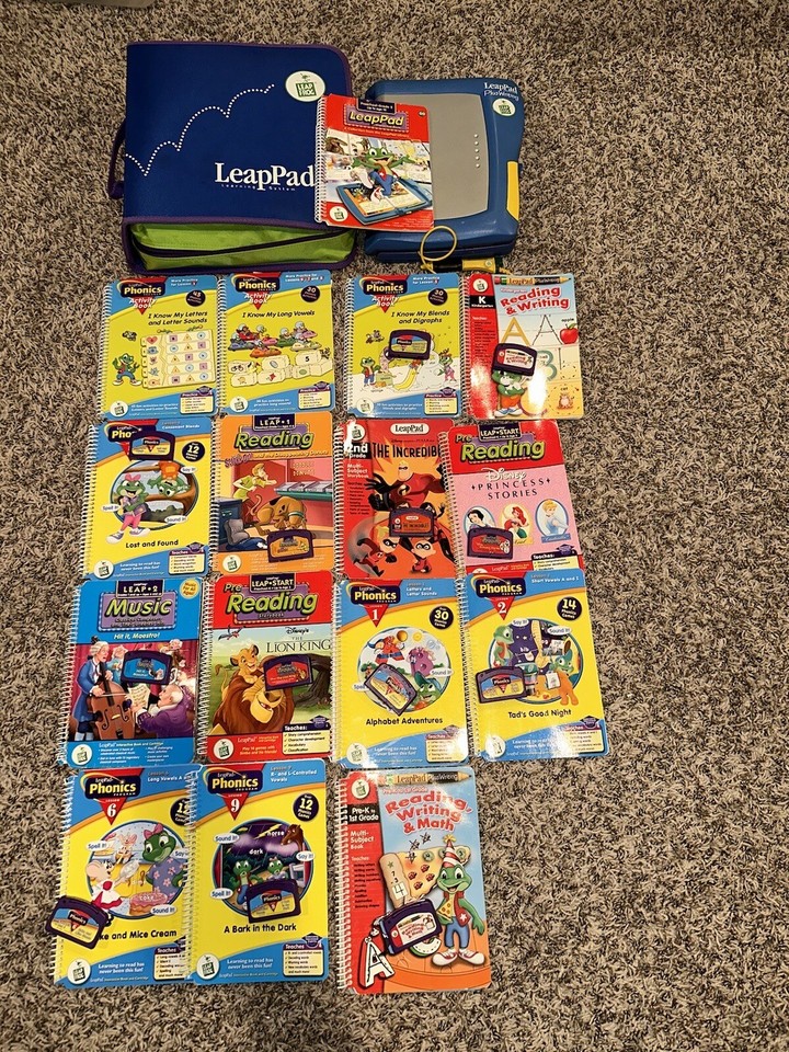 Leapfrog LeapPad Plus Writing Learning System Lot Books ...
