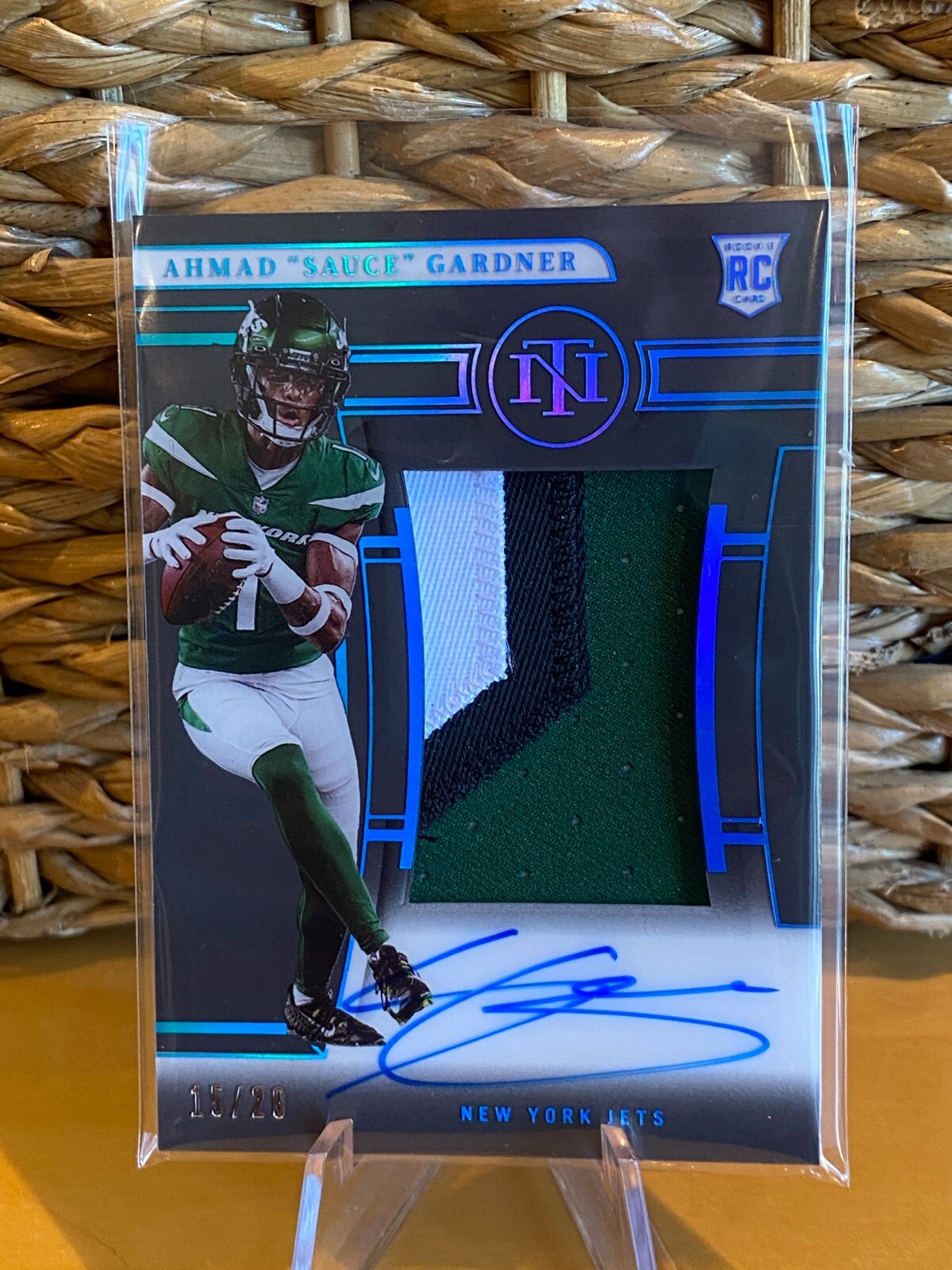 R1259 2022 National Treasures Ahmad Sauce Gardner RPA Auto 15/20 RC ...