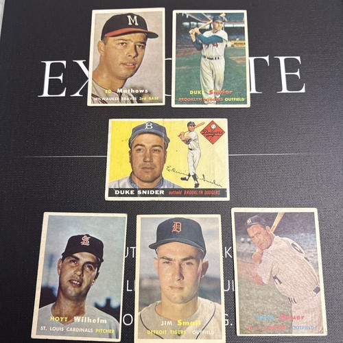Vintage Baseball Cards Lot - Duke Snider, Hoyt Wilhelm, Jim Small | eBay