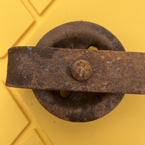 1 Vintage Le Fiell MEAT HOOK ROLLER BUTCHER SHOP BARN PULLEY TROLLEY ...