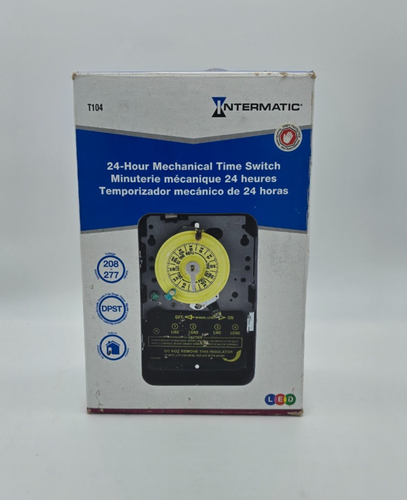 INTERMATIC T104 24 HOUR MECHANICAL TIME SWITCH 208-277 - READ ...