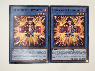 Yugioh 2x Libromancer Firestarter MP23-EN046 Common 1st Edition Near Mint | eBay