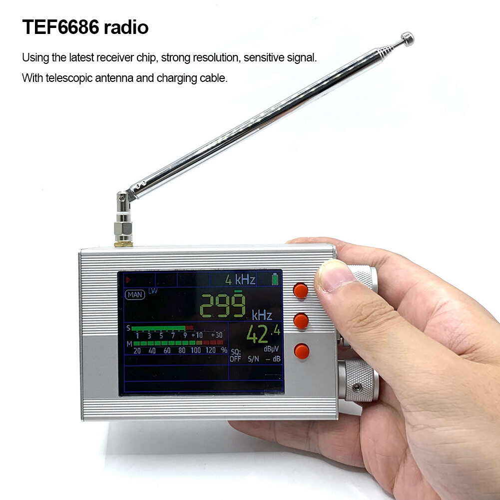 TEF6686 Full Band Radio With Telescopic Antenna AM FM Radio for SW MW ...