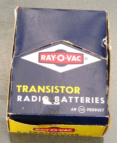 (12) Vintage 1960s RAY-O-VAC #1604 9 Volt Transistor Radio Batteries In ...