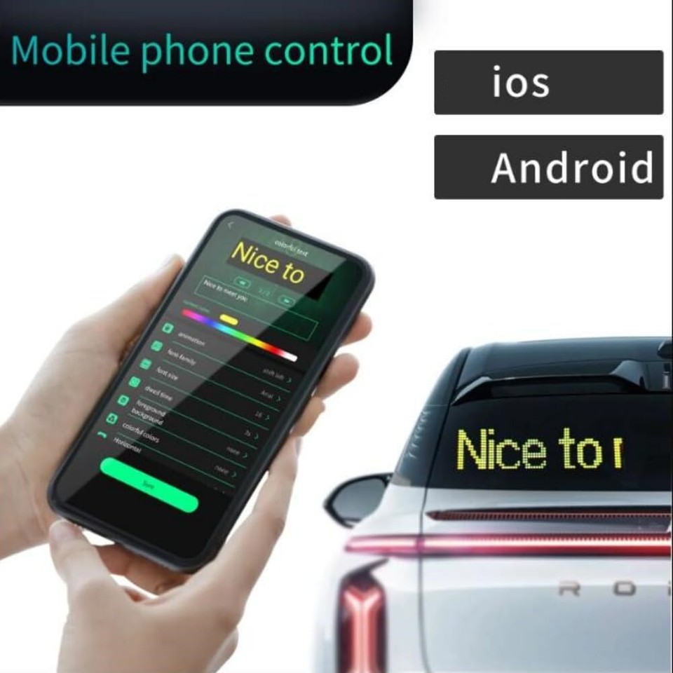 24'' Devil Eyes Colorful Eye Lamp Soft Screen Flexible LED for Car Windows | eBay