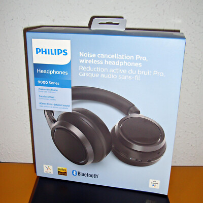 【NEW】PHILIPS H9505 ANC NOISE-CANCELING WIRELESS OVER-EAR HEADPHONES ...