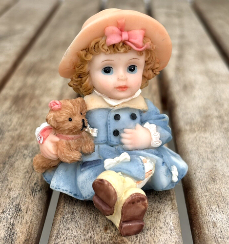 Montefiori Collection Italian Figurine Girl Doll Teddy Bear Toy Gift ...
