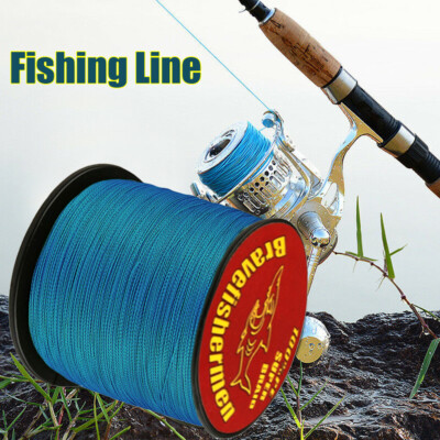 Braided Fishing Line 6lb-100lb 4Strands PE Super Strong Fishing Line ...