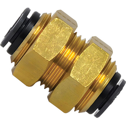 Tectran 87604 Air Brake Air Line Union 1/4 In. Tube Size, Composite ...