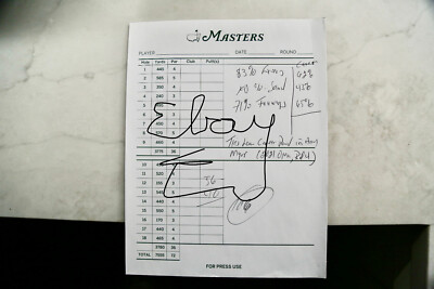 THE MASTERS Augusta National Golf Club Tournament Press Note Pad Tablet ...
