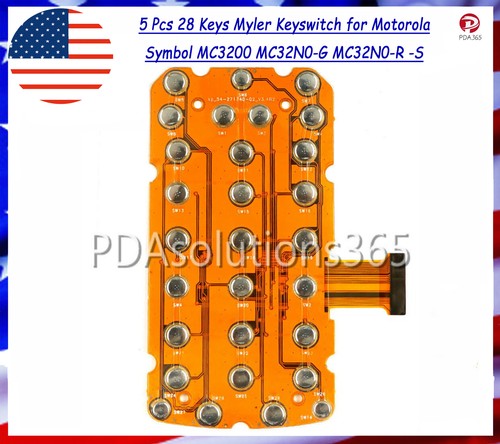 5 Pcs 28 Keys Myler Keyswitch for Motorola Symbol MC3200 MC32N0-G ...