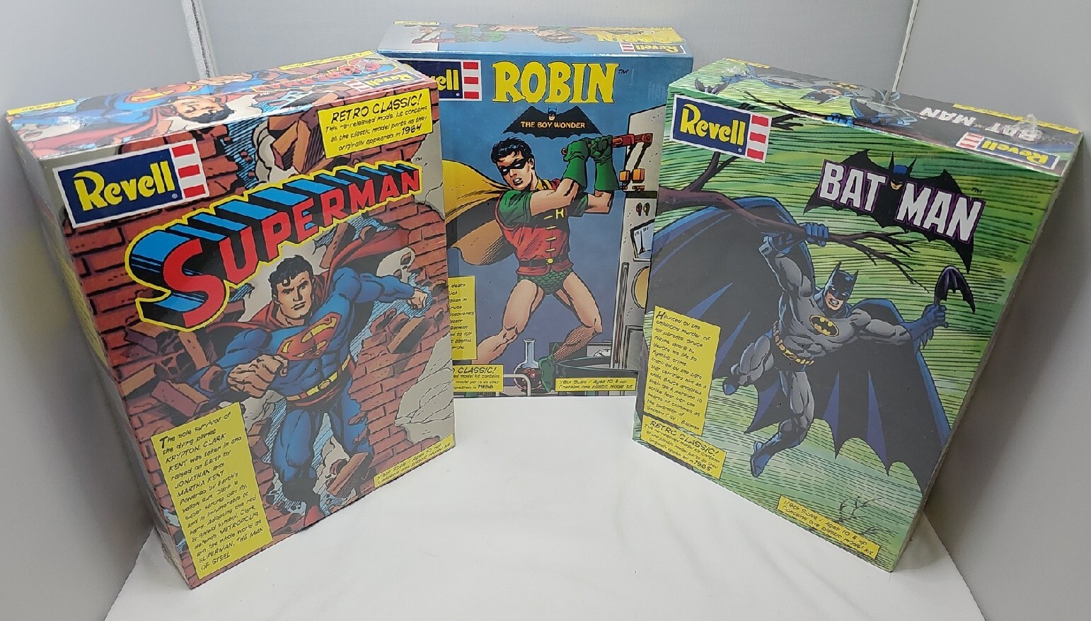 Superman Batman Robin 1999 Revell Retro Classic 1/8 Model Kit Sealed ...