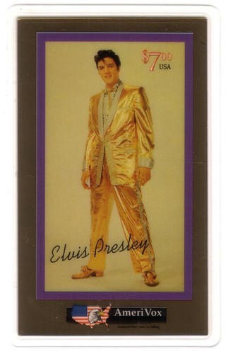 $7. Elvis Presley Gold Card (Lame' Suit) One Gram .999 Gold PROTOTYPE ...