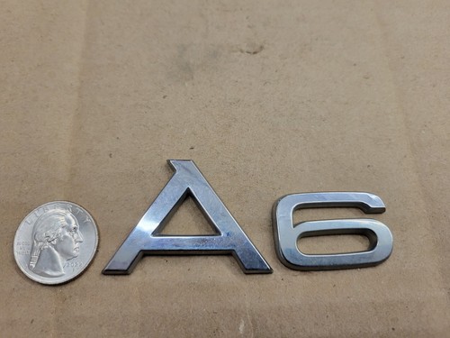 Audi OEM A6 Rear Individual Letter Lettering Emblem Badge Logo ...
