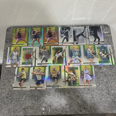 2024 Topps Chrome Tennis Refractor Prism Numbered Parallel Insert Base ...