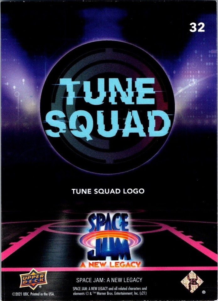 32 Tune Squad Logo 2021 Space Jam A New Legacy Upper Deck Trading Card ...