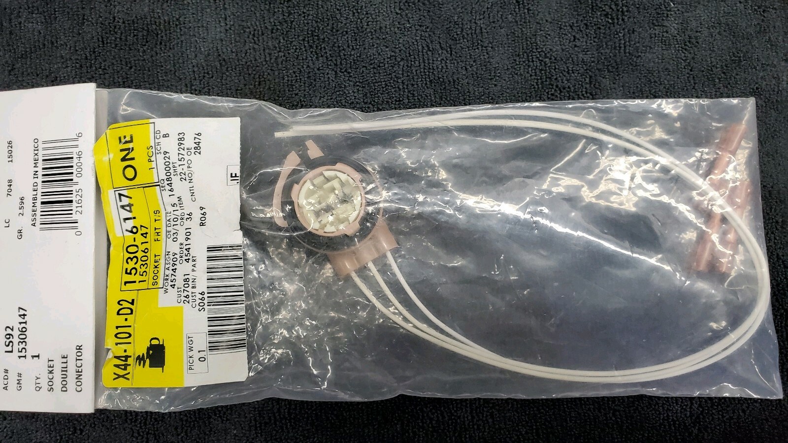 Genuine OEM ACDelco GM 15306147 Turn Signal Light Lamp Socket Chevy ...