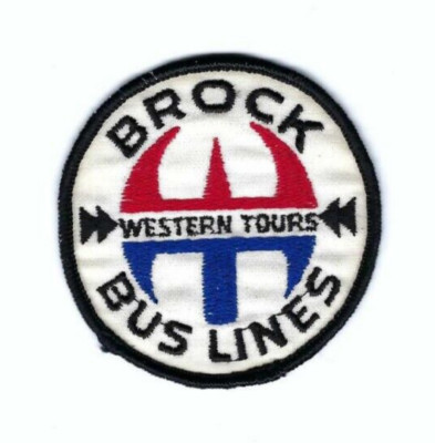 Brock Bus Lines Western Tours Patch 2-7/8 inch | eBay