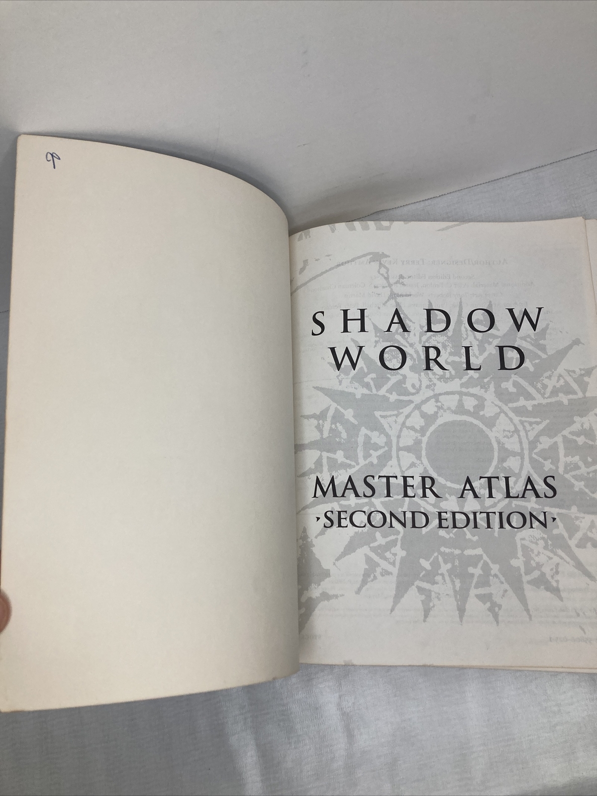 Shadow World Master Atlas Second Edition Rolemaster ICE With Map Of ...