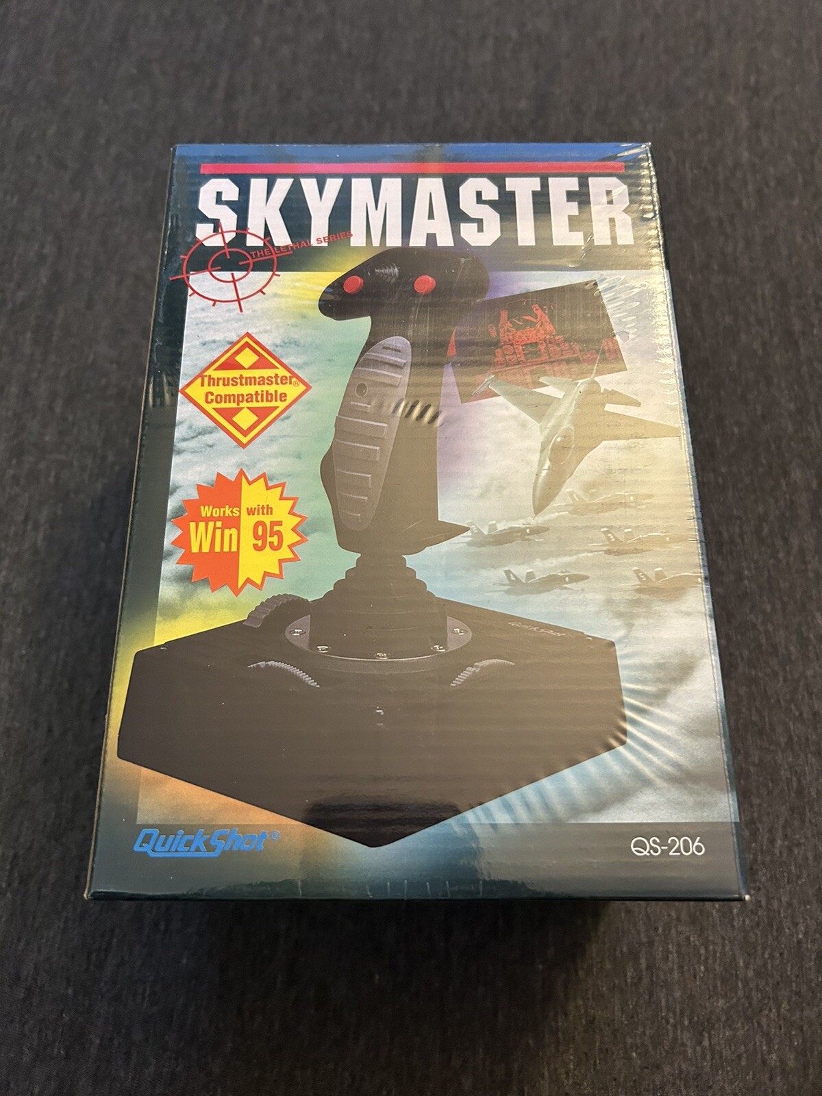 Skymaster Flight Sim Joystick QS-206 Quickshot 1994 PC Thrustmaster ...