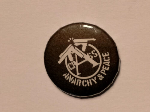 Crass Cross anarcho Anarchy & Peace punk music buttons vintage SMALL ...