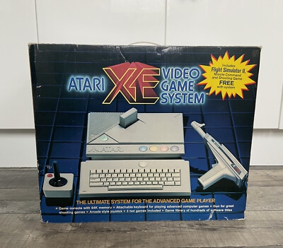 Atari XE Video Game System Console 1987, Boxed, Games Light Gun RARE ...