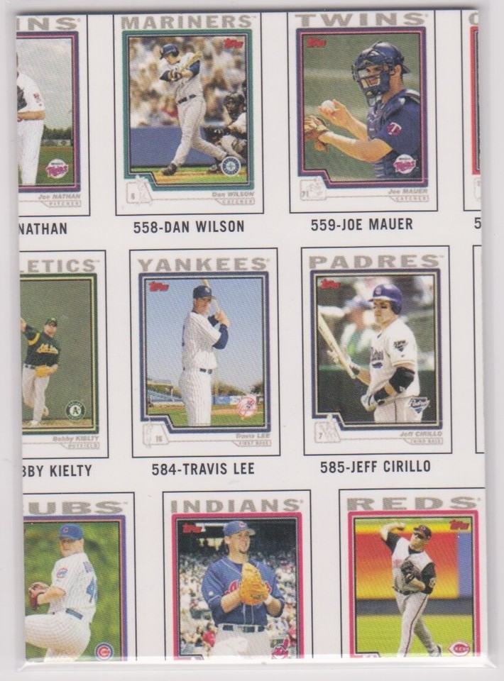 2004 Topps Traded & Rookies Baseball - Red Back Checklist # 8 of 10 | eBay