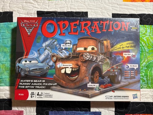 New Disney Pixar Hasbro Operation Game Cars 2 Edition Tow Truck Mater ...