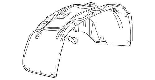 Genuine GM Front Driver Side Wheelhouse Liner 84634867 | eBay