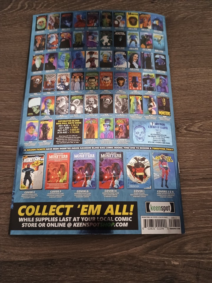 🌟Mark Spears: Monsters #8 Winter Horrorland 1:300 Foil Variant A55🌟 | eBay