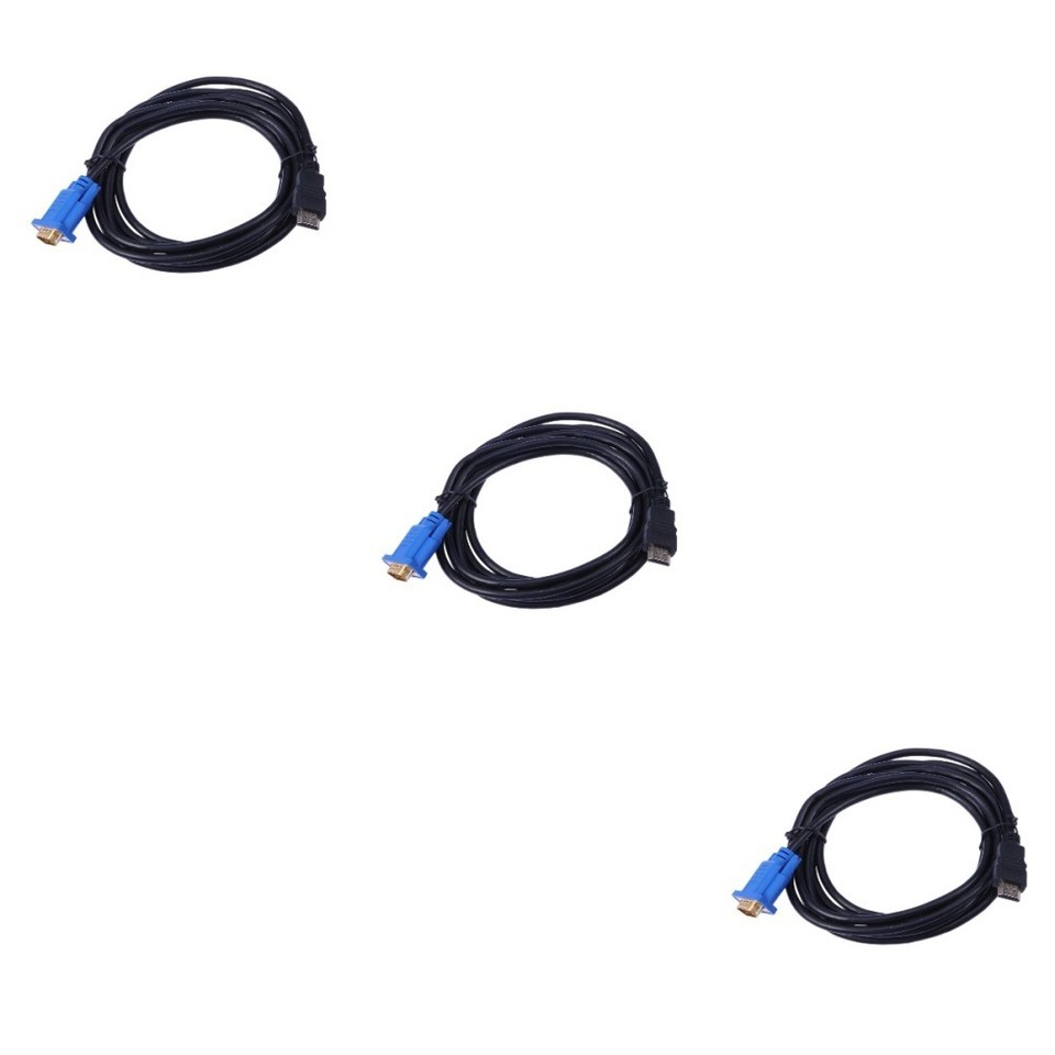 3 Pieces Laptop Monitor Cable Computer Screen Input Cables for Video ...