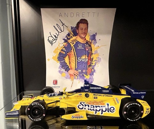 2016 Marco Andretti Snapple #27 Greenlight IndyCar 1:18 w/Autograph ...