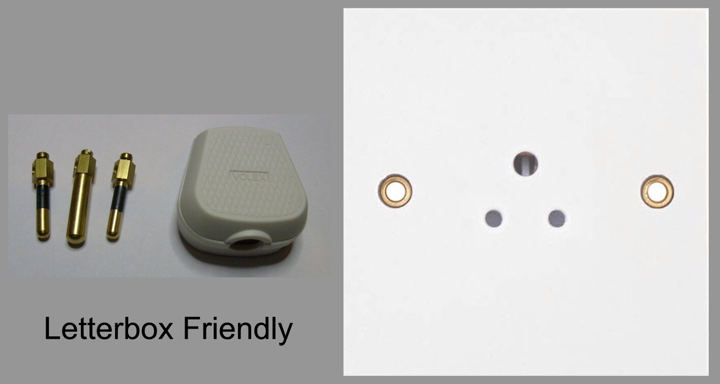 2 Amp Round Pin Plug and/or 2A Round Pin Socket - White | eBay UK