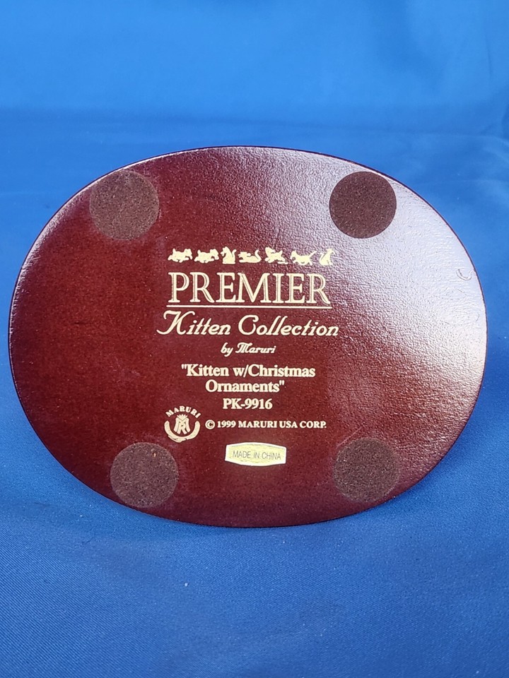 Vintage Premier Kitten Collection By Maruri “Kitten w/ Christmas ...