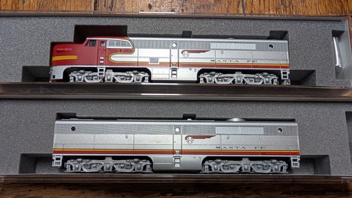 N Scale Kato DCC PA-1+PB-1 Passenger Locomotive Set Santa Fe #52L/52A ATSF READ | eBay