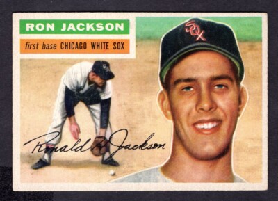 1956 TOPPS RON JACKSON CARD NO:186 GRAY BACK NEAR MINT CONDITION | eBay