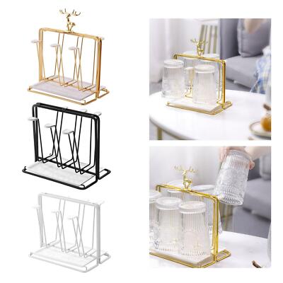 Cup Mug Drying Rack Holder Gold Display Stand for Decoration Storage ...