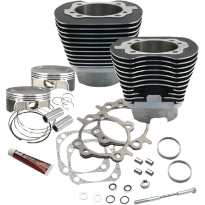 S&S CYCLE CYLINDER KIT 117"TC BLK 07-17 910-0221 | eBay