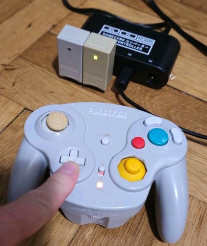 Nintendo GameCube WaveBird - Gray Wireless Controller with Receiver ...