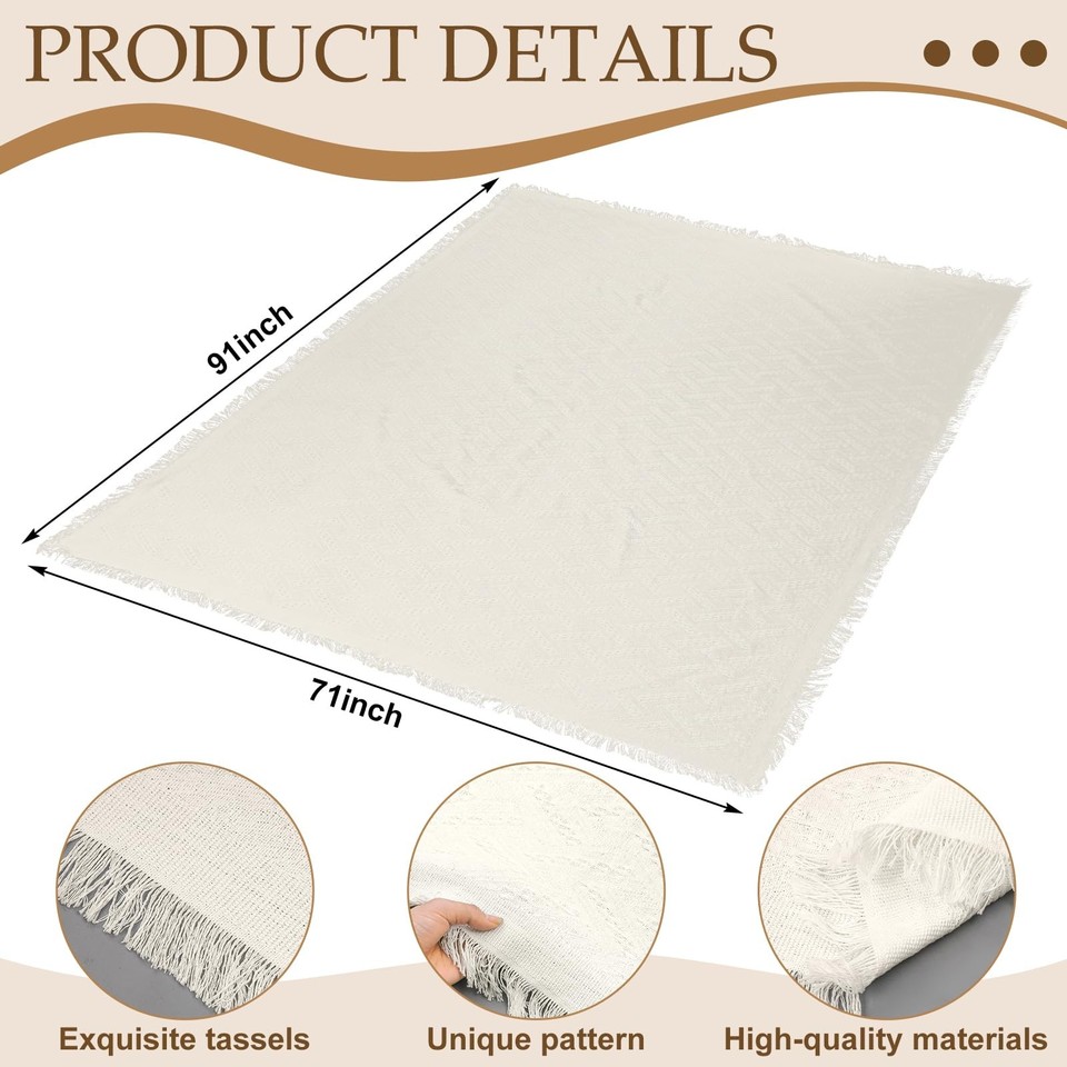 Extra Large Outdoor Picnic Blanket Oversize Beach Woven Cotton Yarn ...